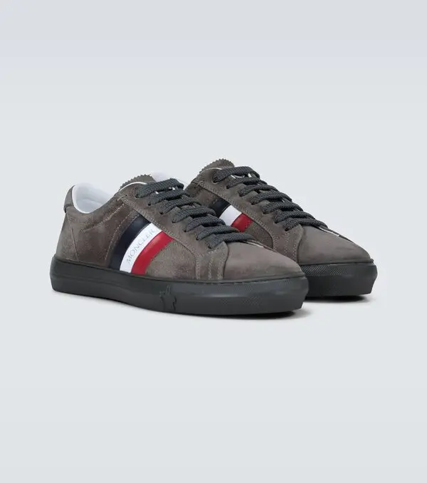 Moncler Monaco Suede Sneakers