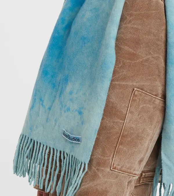 Acne Studios Wool Scarf - Blue
