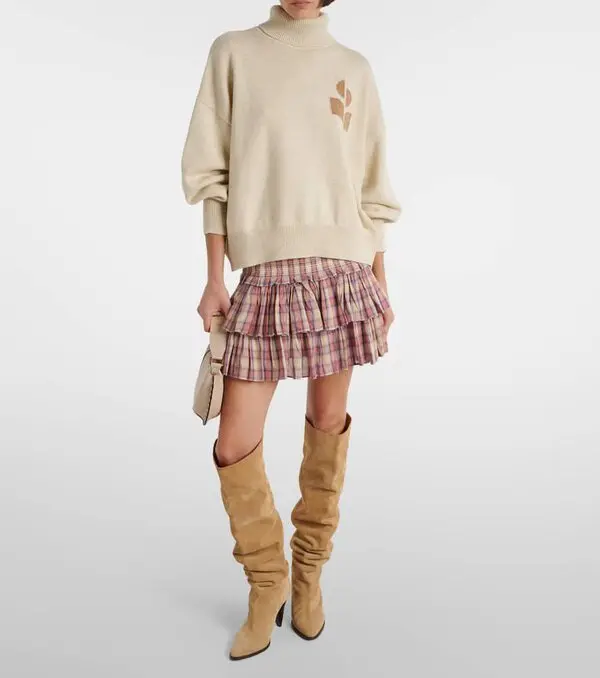 MARANT ETOILE Nash Cotton And Wool Turtleneck Sweater