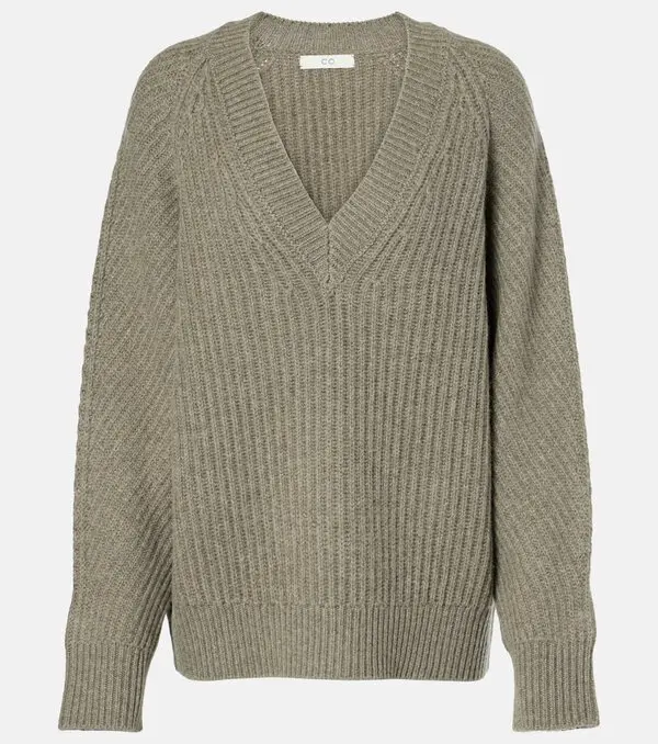 Co Ribbed-knit Wool And Cashmere Sweater