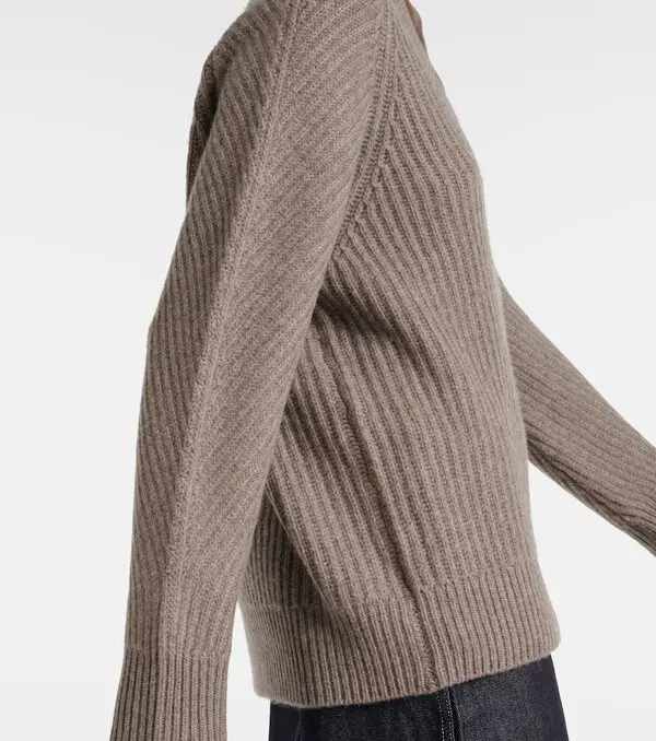 Co Ribbed-knit Wool And Cashmere Sweater