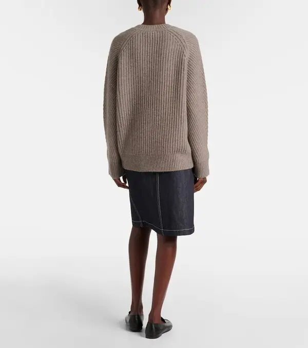 Co Ribbed-knit Wool And Cashmere Sweater