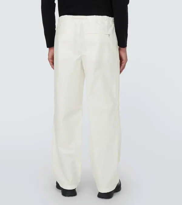 JIL SANDER Belted Cotton Trousers