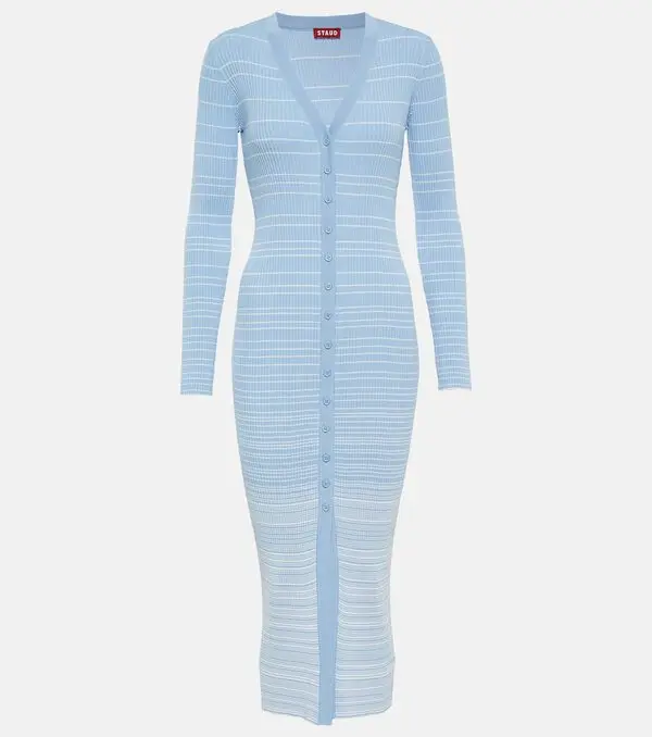 Staud Shoko Cardigan Midi Dress