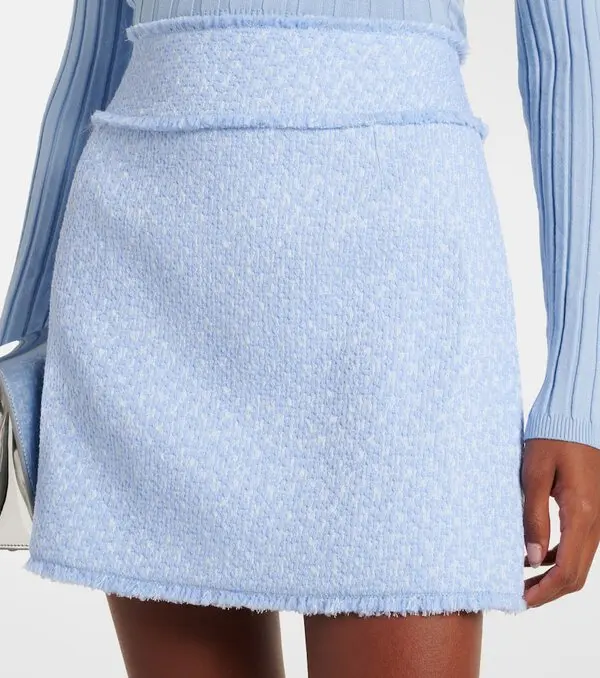 Dolce & Gabbana Wool-blend Tweed Miniskirt