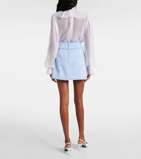 Dolce & Gabbana Wool-blend Tweed Miniskirt