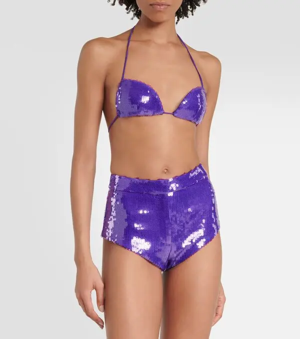 LAQUAN SMITH Sequined Shorts