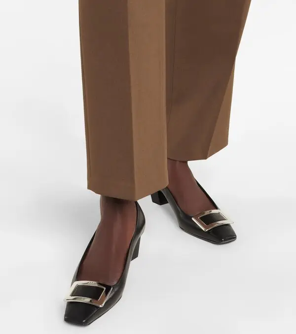 ROGER VIVIER Belle Vivier Leather Pumps