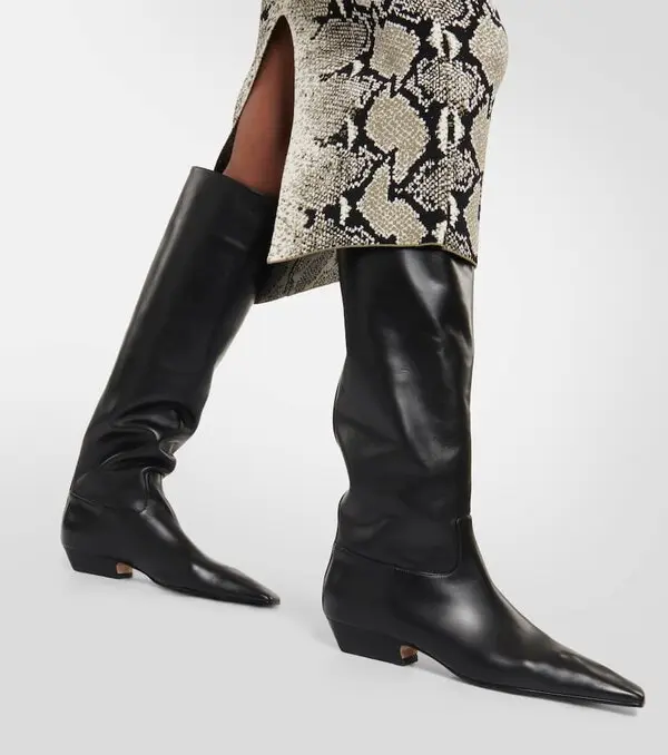 Khaite Marfa Leather Knee-high Boots