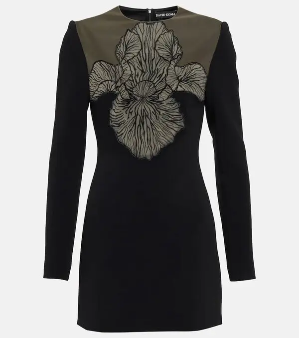 David Koma Macrame-detail Minidress