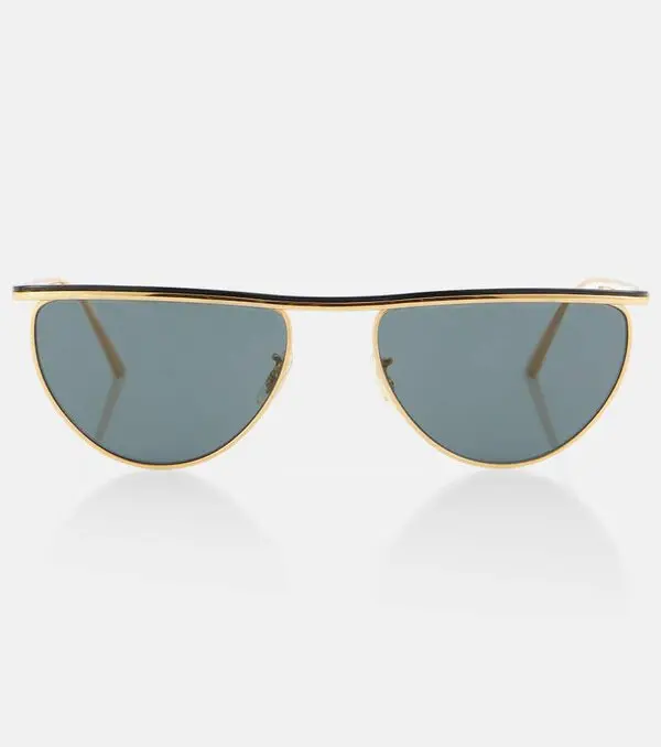 Khaite X Oliver Peoples 1984c Flat-top Sunglasses - Gold