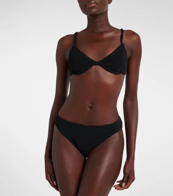 TOTEME Smocked Bikini Top
