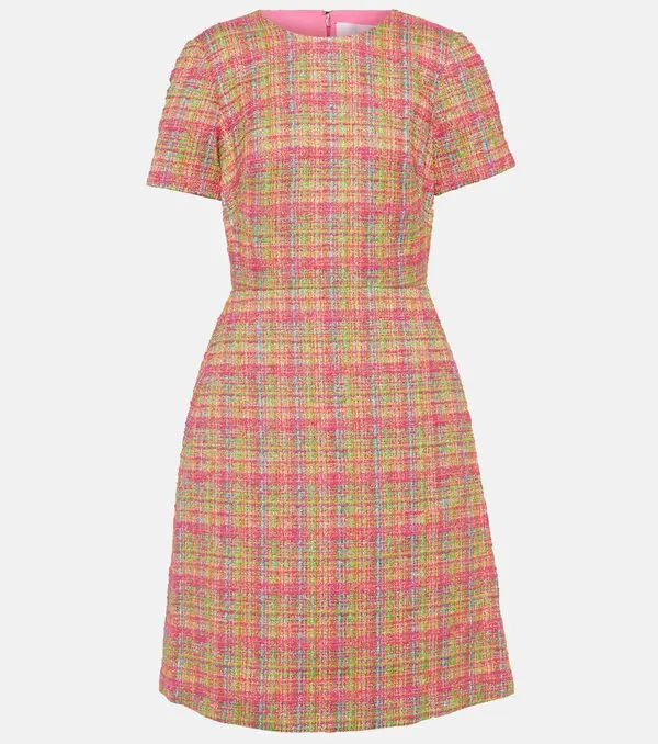 Carolina Herrera Checked Midi Dress