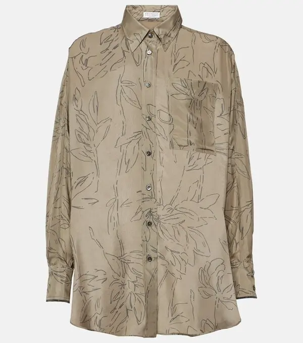 Brunello Cucinelli Silk Button-down Shirt