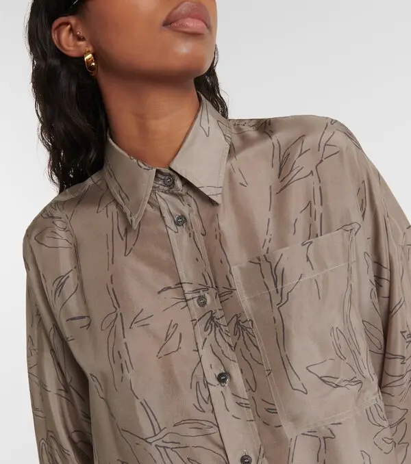 Brunello Cucinelli Silk Button-down Shirt