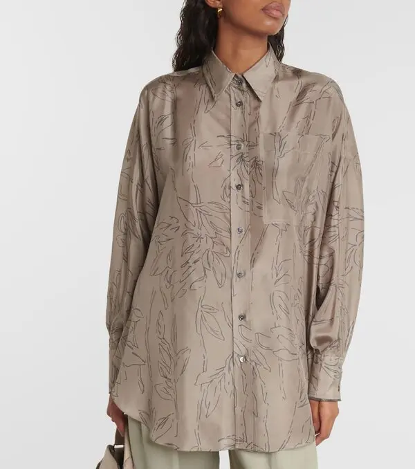Brunello Cucinelli Silk Button-down Shirt
