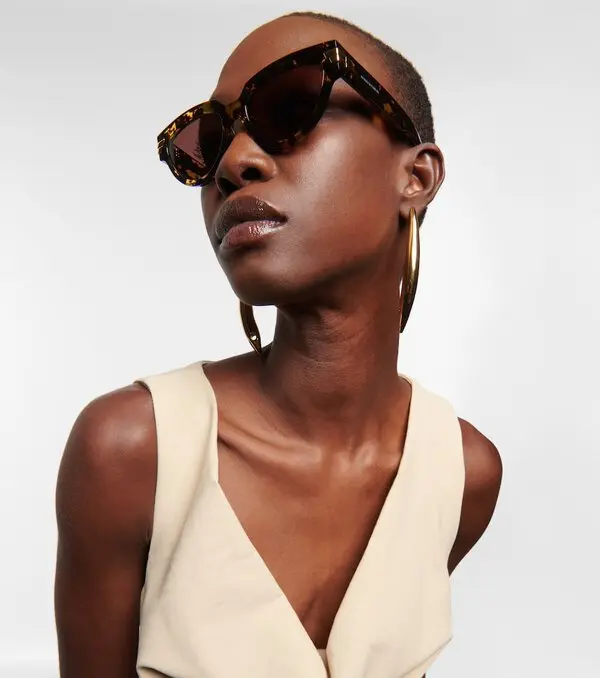 Bottega Veneta Cat-eye Sunglasses - Brown