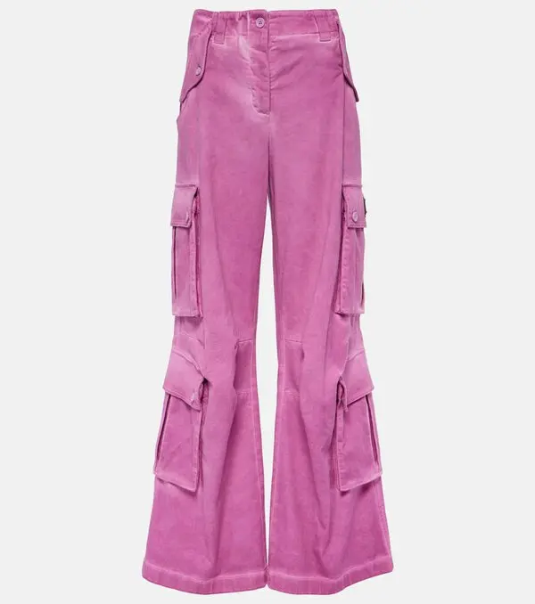 Dolce & Gabbana Mid-rise Cotton Flared Cargo Pants
