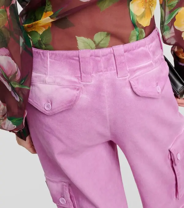 Dolce & Gabbana Mid-rise Cotton Flared Cargo Pants