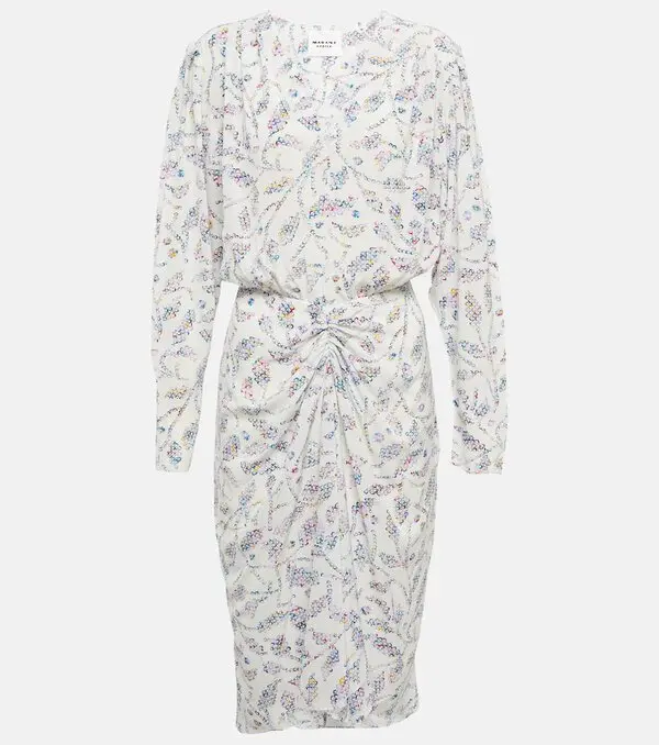 MARANT ETOILE Danalia Printed Midi Dress