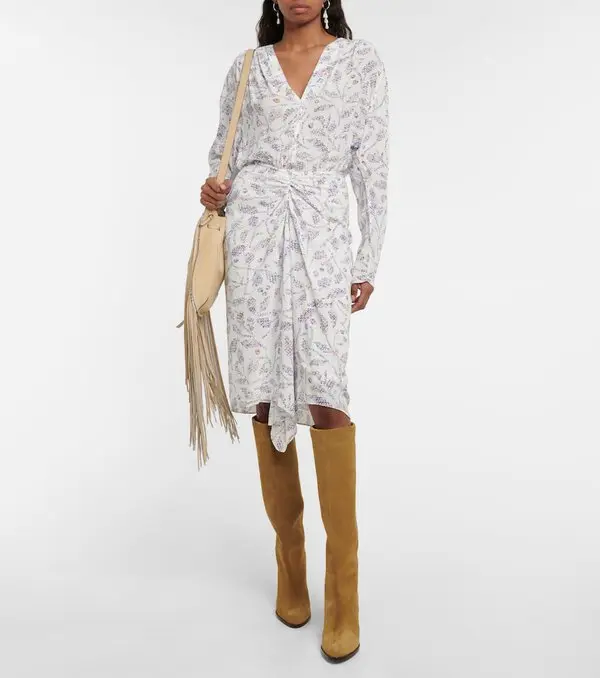 MARANT ETOILE Danalia Printed Midi Dress