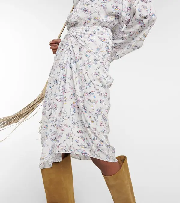 MARANT ETOILE Danalia Printed Midi Dress