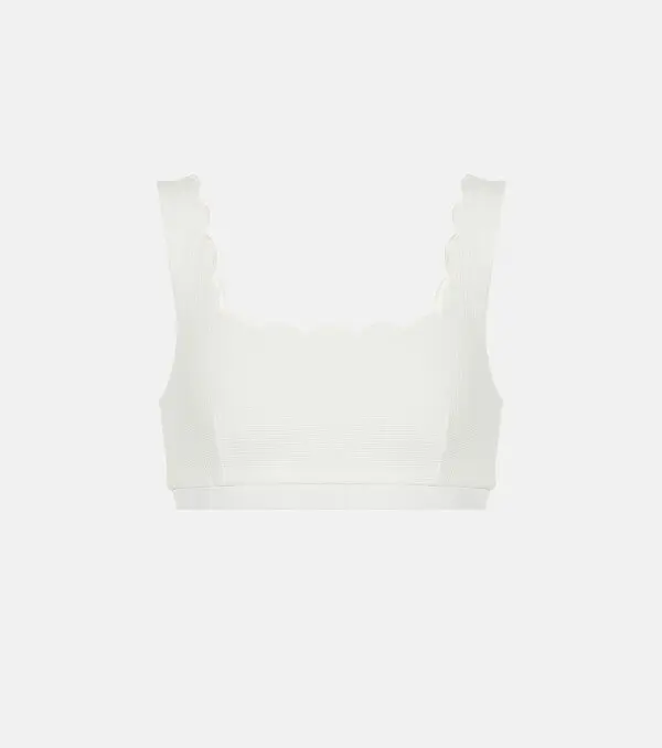 Marysia Palm Springs Scalloped Bikini Top - White