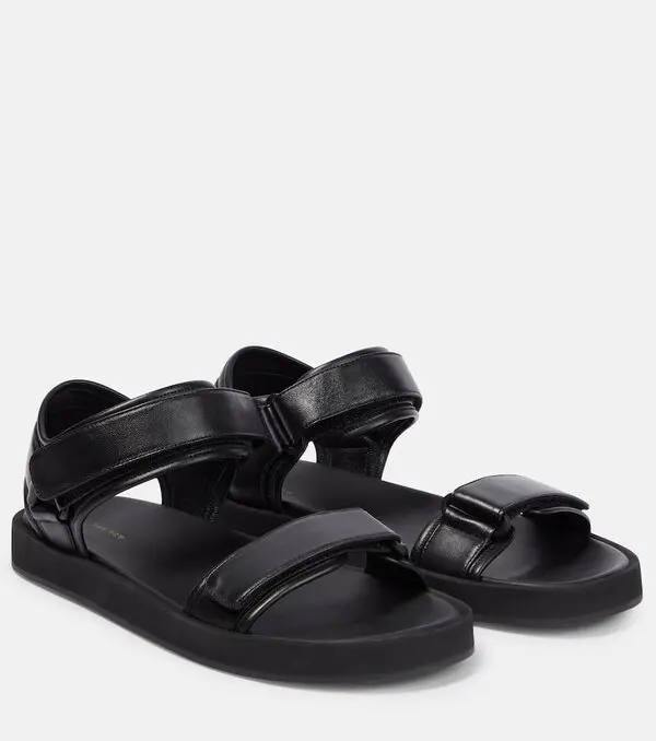 THE ROW Hook And Loop Leather Sandals