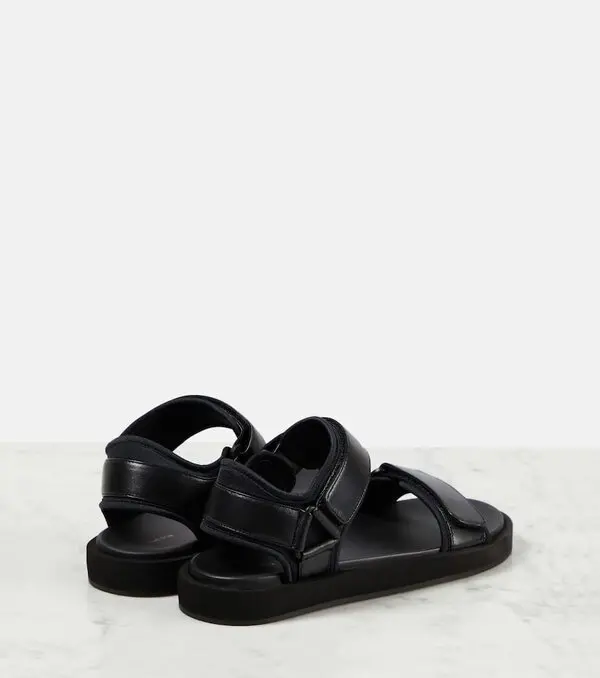 THE ROW Hook And Loop Leather Sandals