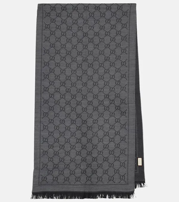 Gucci Gg Wool Jacquard Scarf