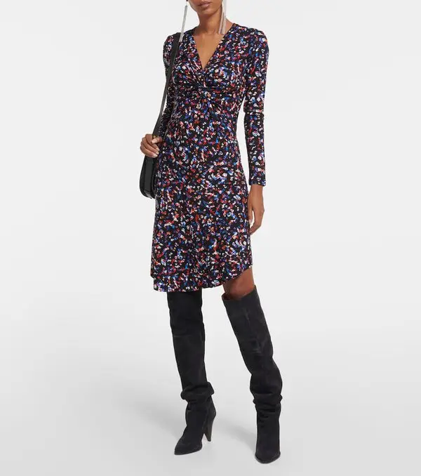 MARANT ETOILE Jadiya Floral Midi Dress - Multicoloured