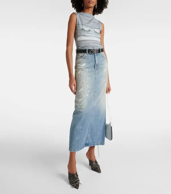 Acne Studios Denim Maxi Skirt