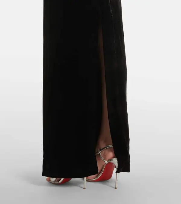Roland Mouret Strapless Velvet Gown