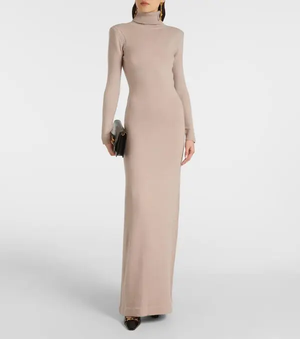 TOM FORD Cashmere Turtleneck Gown