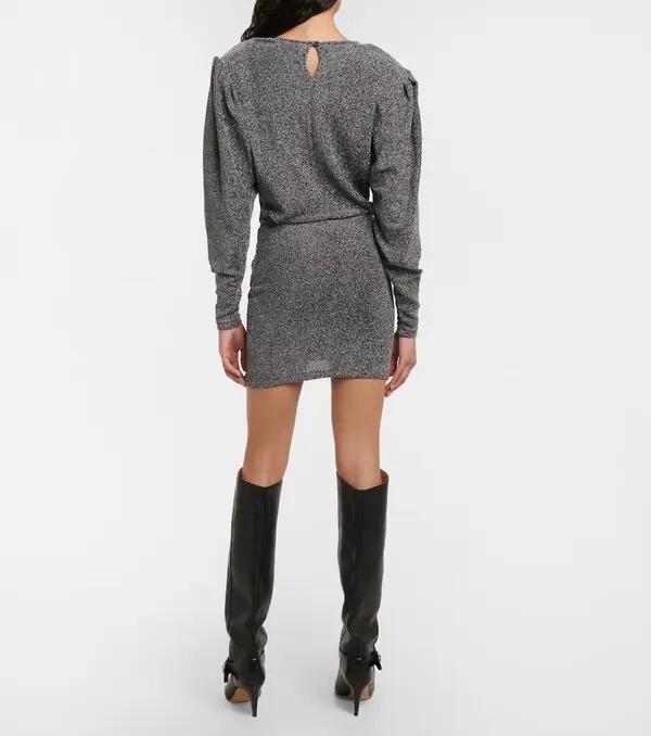 MARANT ETOILE Benedicte Metallic Knit Minidress