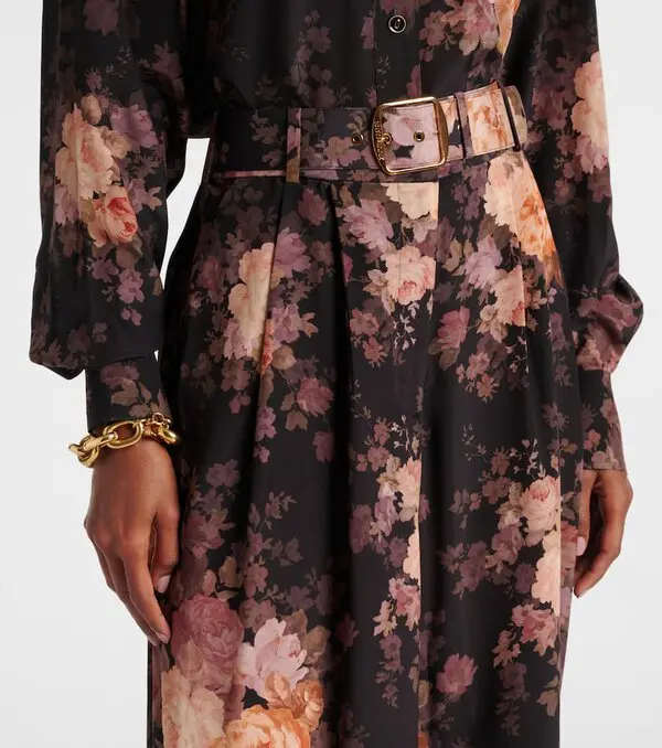 Zimmermann Illustration Floral Wide-leg Pants