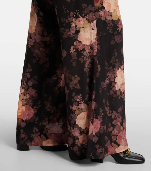 Zimmermann Illustration Floral Wide-leg Pants