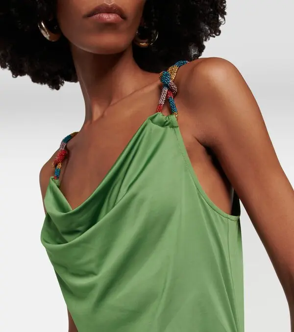 Veronica Beard Biava Beaded Midi Dress