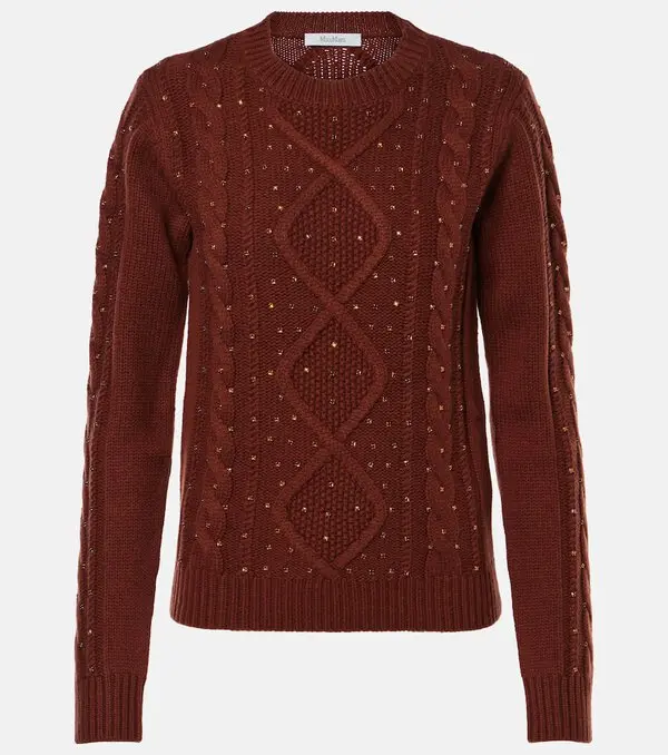 Max Mara Onde Cable-knit Sweater
