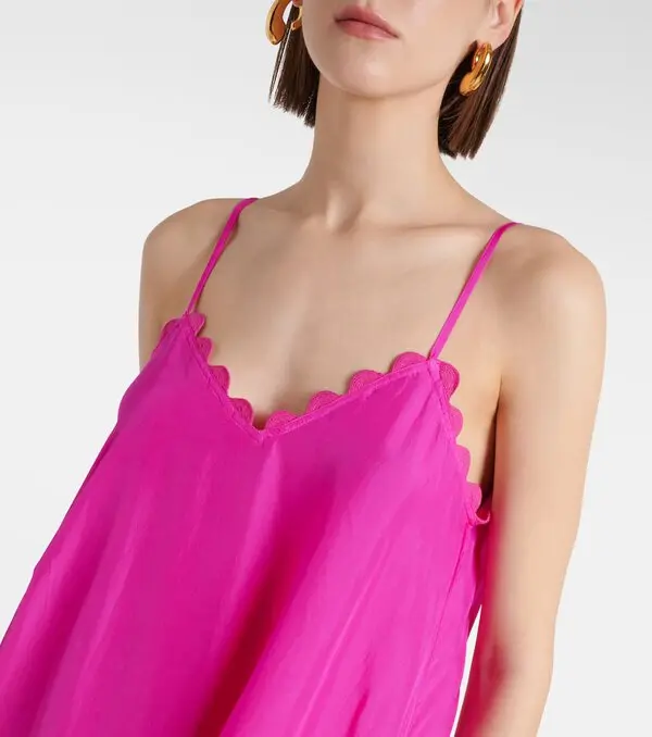 JULIET DUNN Ombre Silk Midi Dress