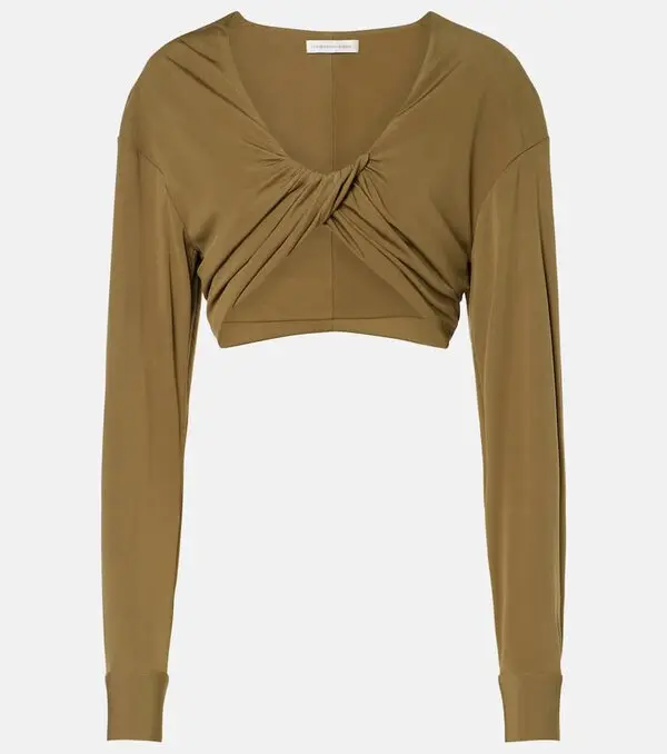 Christopher Esber Vivenda Jersey Crop Top
