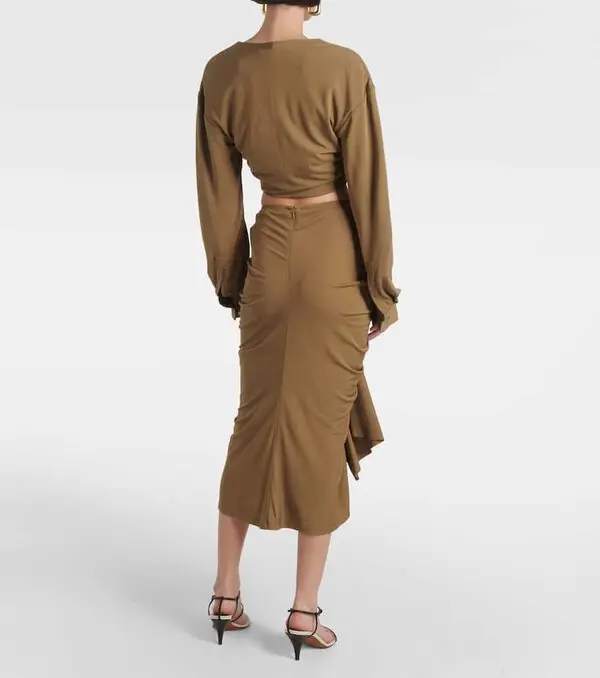 Christopher Esber Vivenda Jersey Crop Top