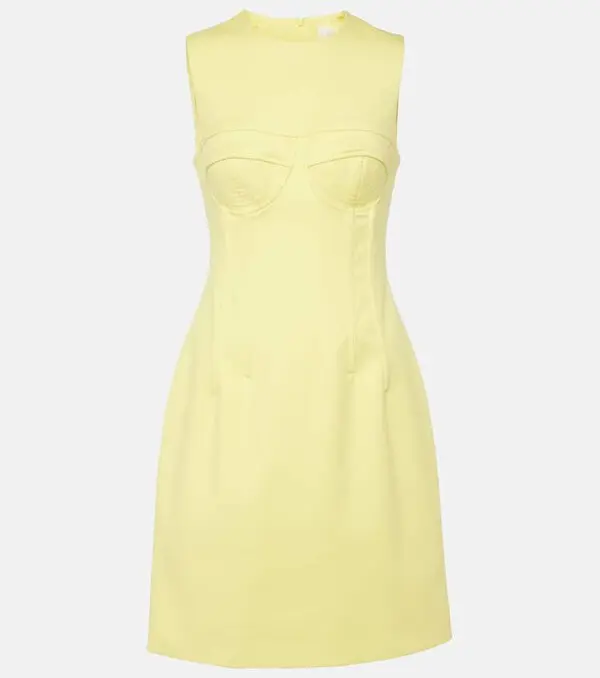 Sportmax Crewneck Cotton Bustier Dress
