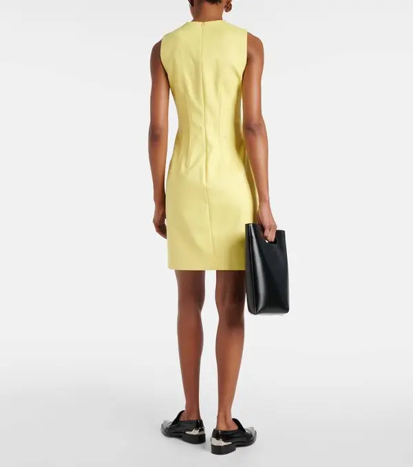 Sportmax Crewneck Cotton Bustier Dress