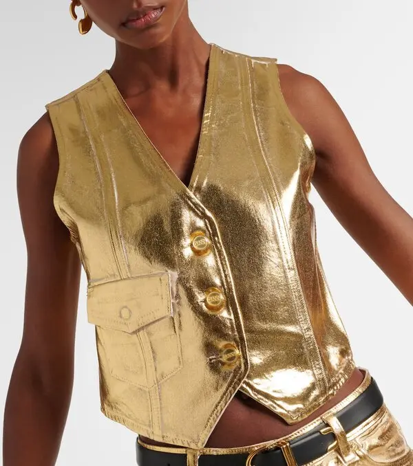 GANNI Denim Waistcoat