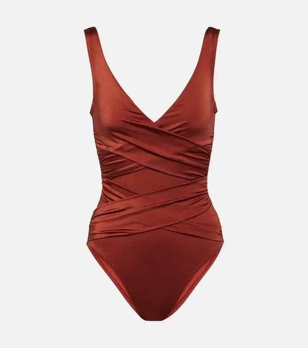 KARLA COLLETTO Ruched Swimsuit - Black
