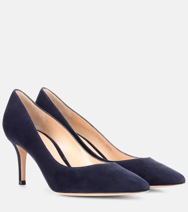 GIANVITO ROSSI 70 Suede Pumps