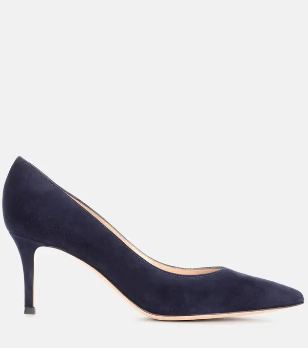GIANVITO ROSSI 70 Suede Pumps