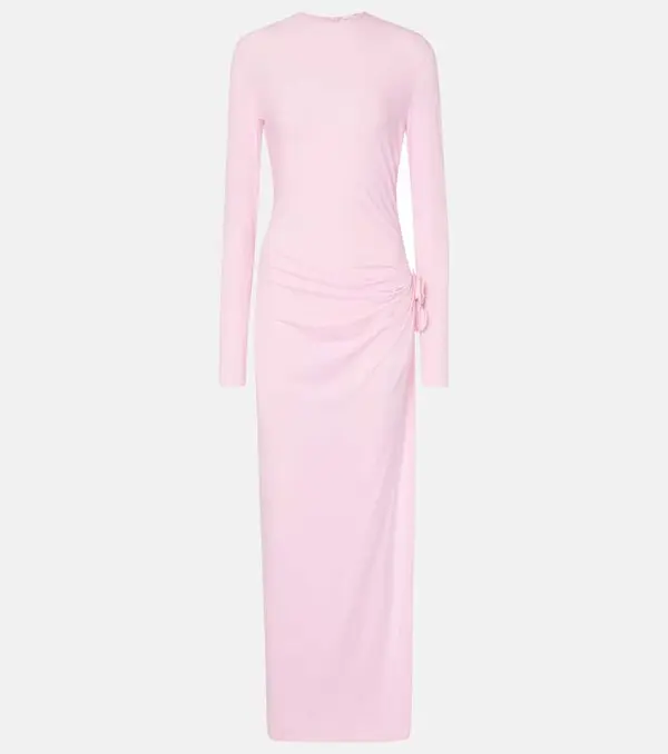 Magda Butrym Floral-applique Jersey Gown