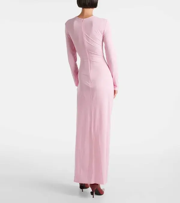 Magda Butrym Floral-applique Jersey Gown